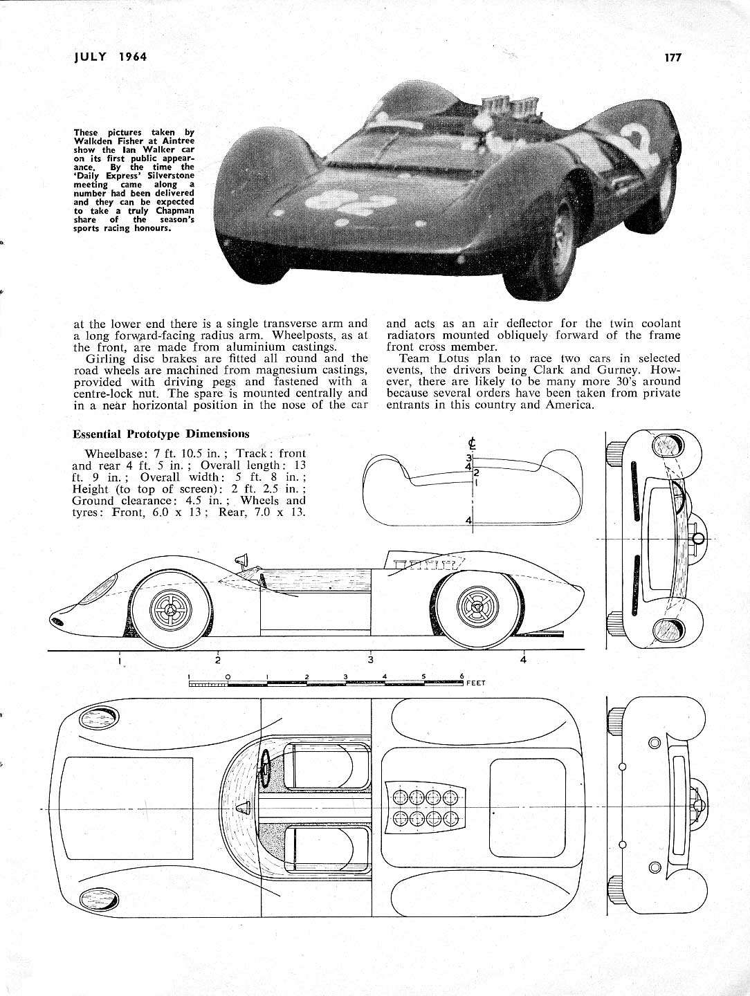 Lotus 7 Frame Blueprints