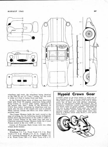 Model Car scale drawings - C
