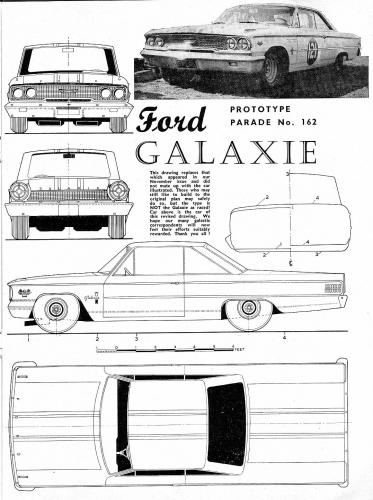 Model Car scale drawings - Ford