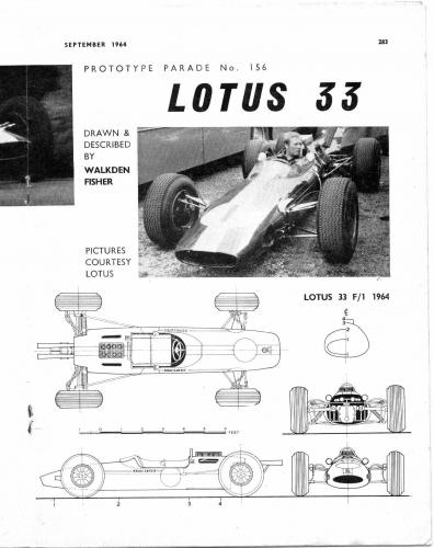 Model Car scale drawings - Lotus and Lola