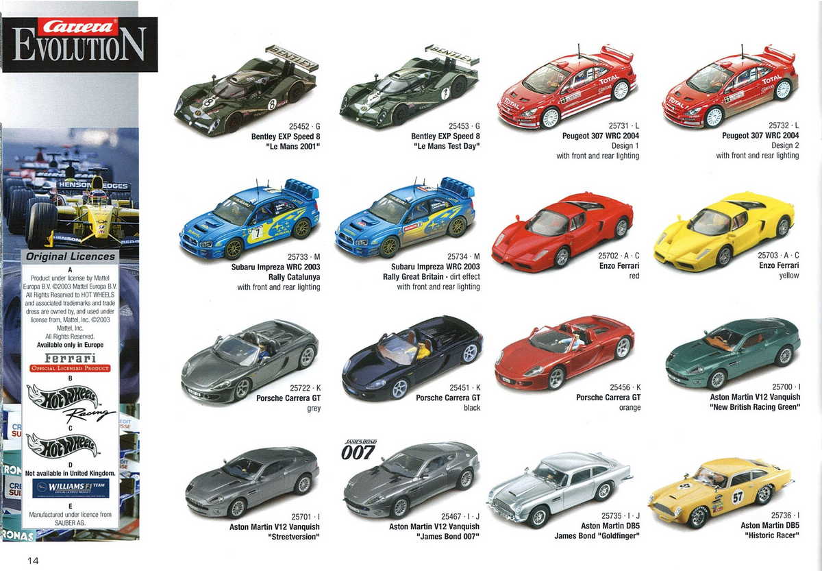 Carrera Catalogue 2004