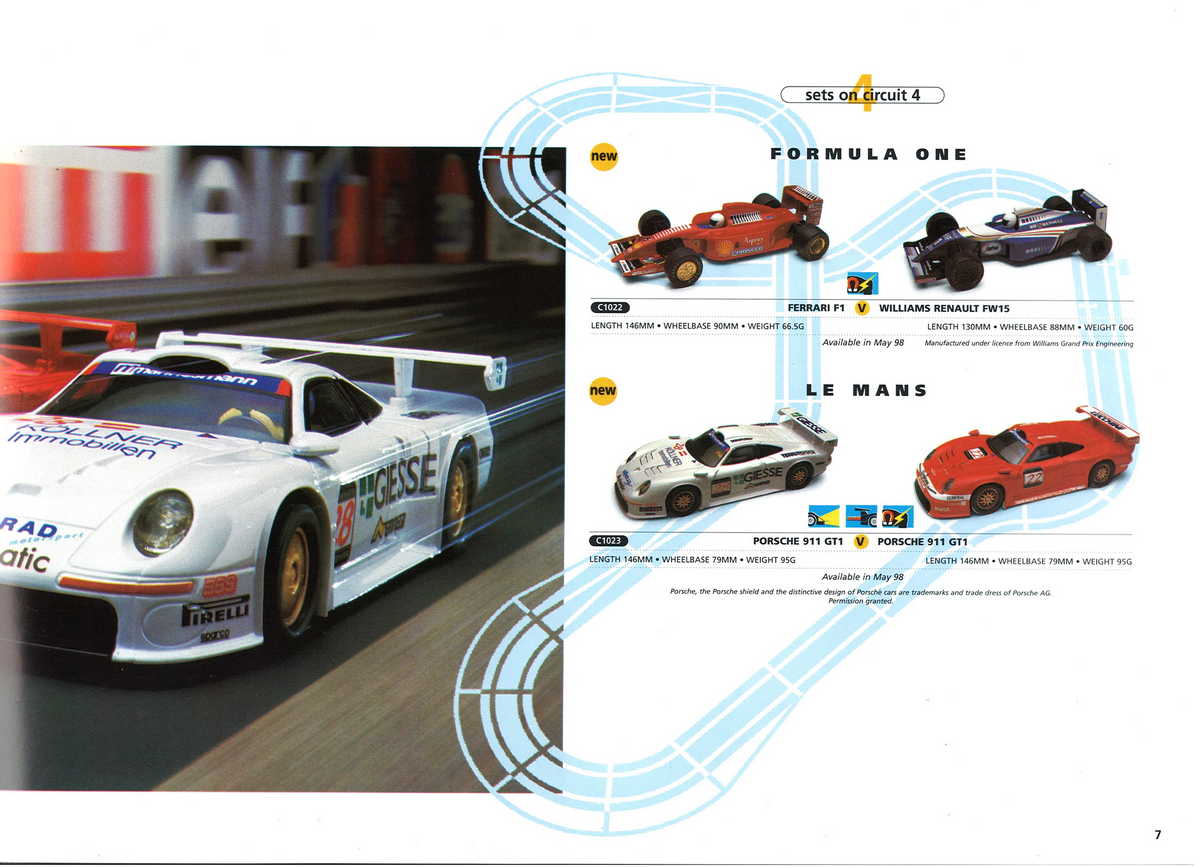 Scalextric Catalogue 1998