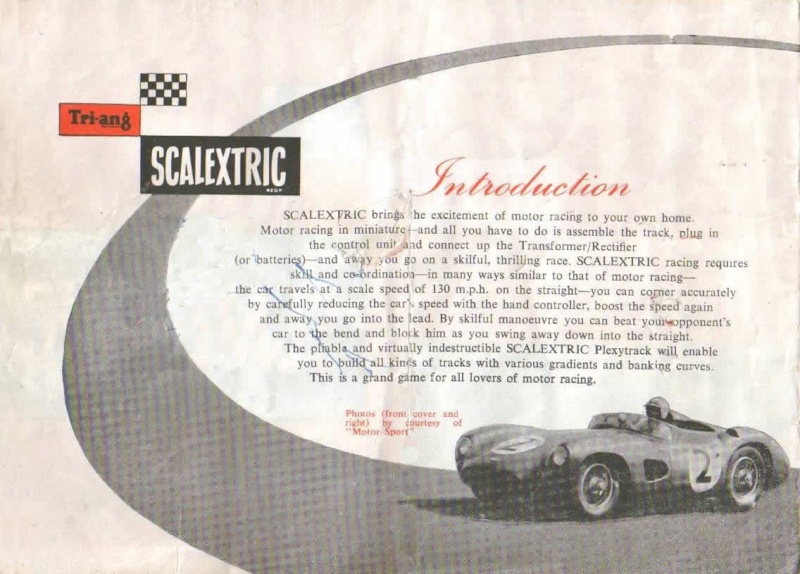 1960 Scalextric Instructions